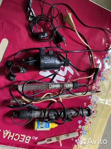 Бульбулятор и другие принадлежности для аквариума